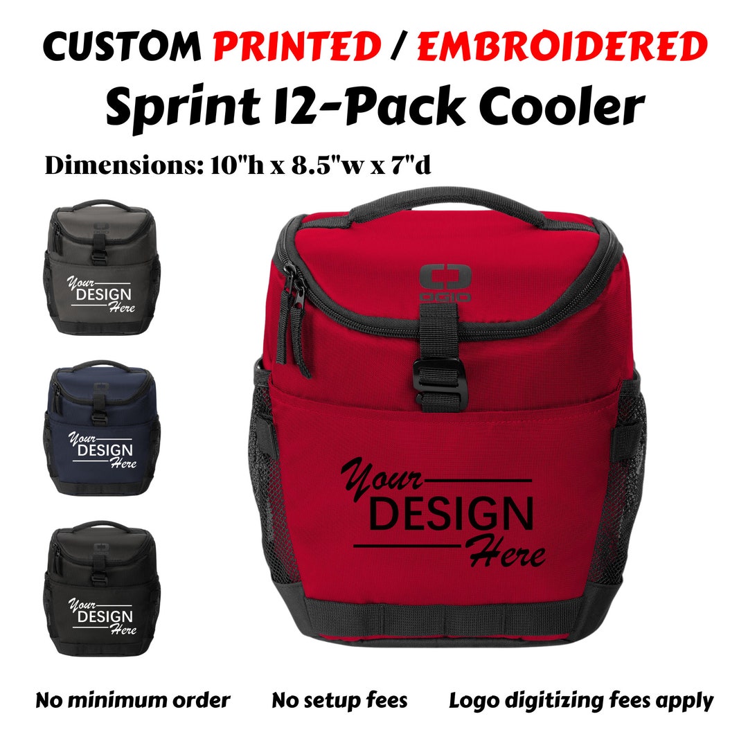 Custom OGIO® Sprint 12-pack Cooler. Lunch Bag, Embroidered Text/logo ...