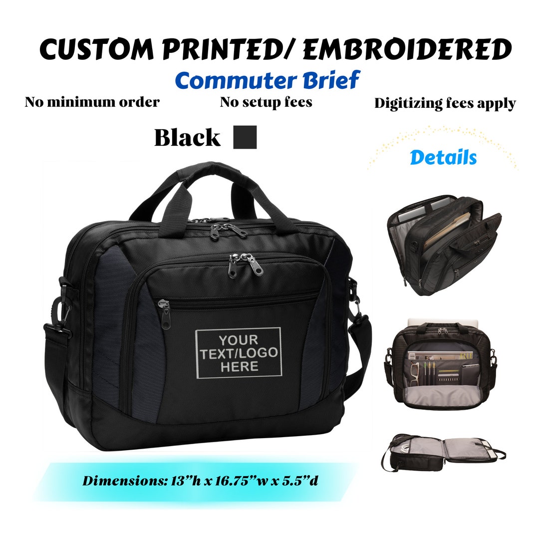 Personalized Port Authority® Commuter Briefcase - Customizable Work Bag ...