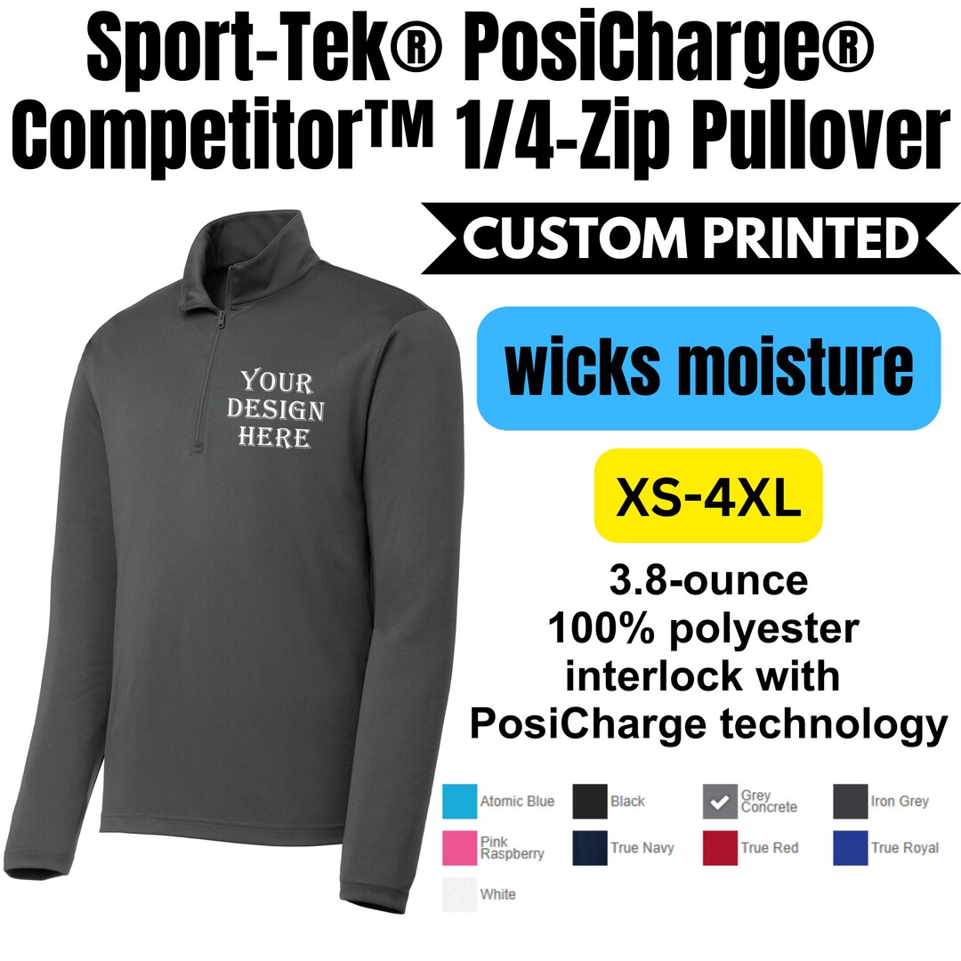 Custom Adult and Youth 1/4-zip Pullover | Personalized Men's & Women's ...