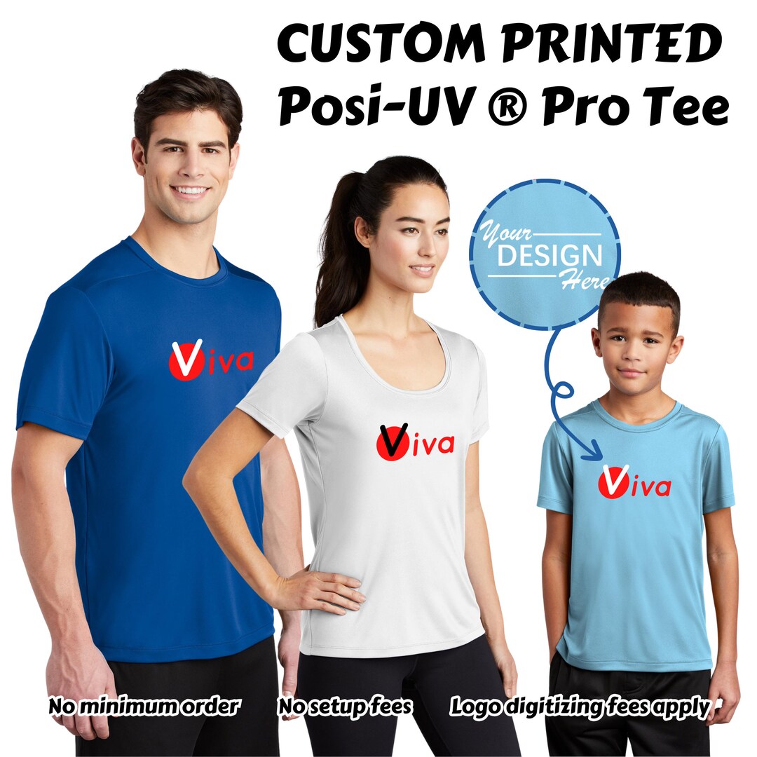 Custom Sport-tek ® Posi-uv ® Pro Tee. T Shirt, Custom Shirt ...