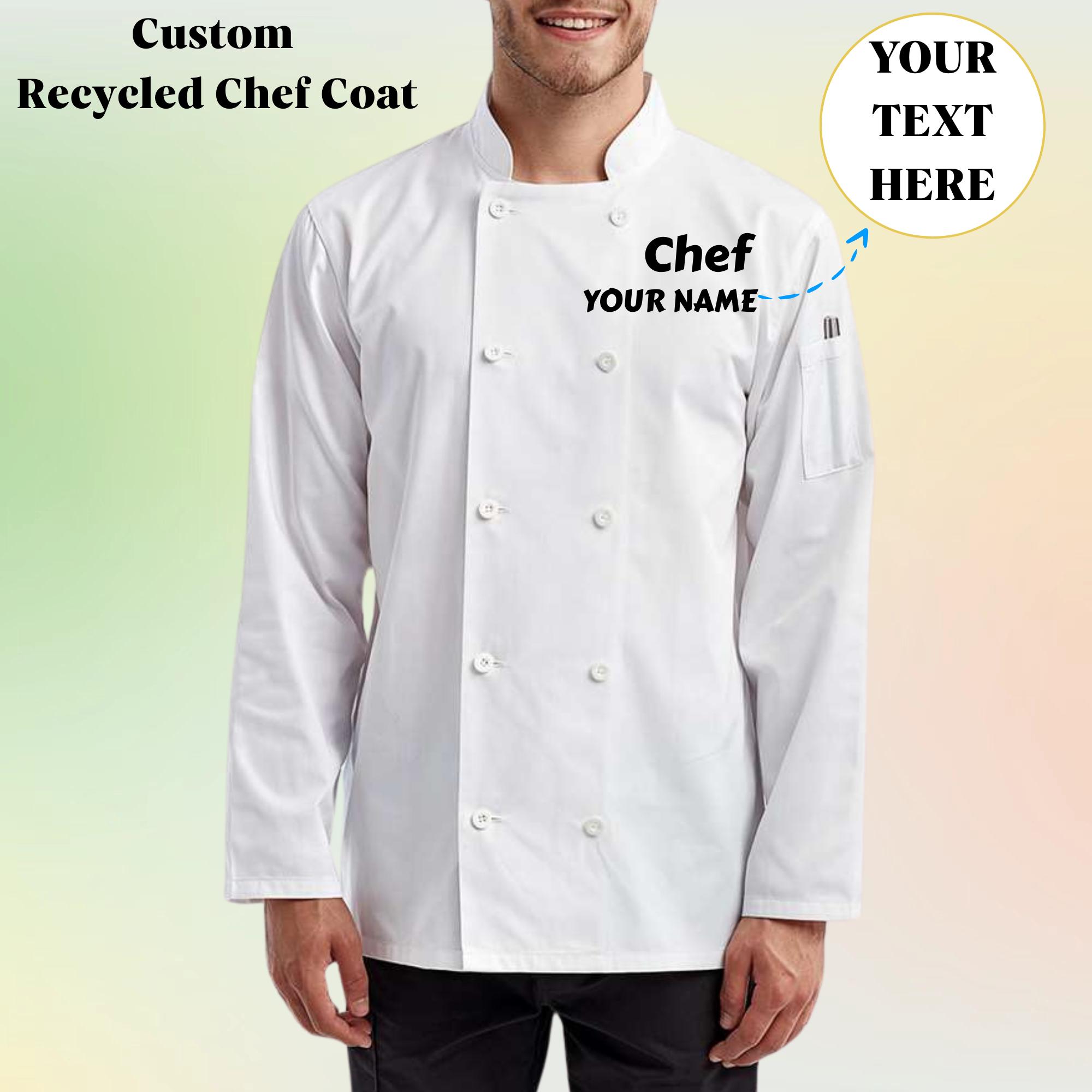 Personalized Chef Coat With Custom Embroidery Name, Initial & Logo ...