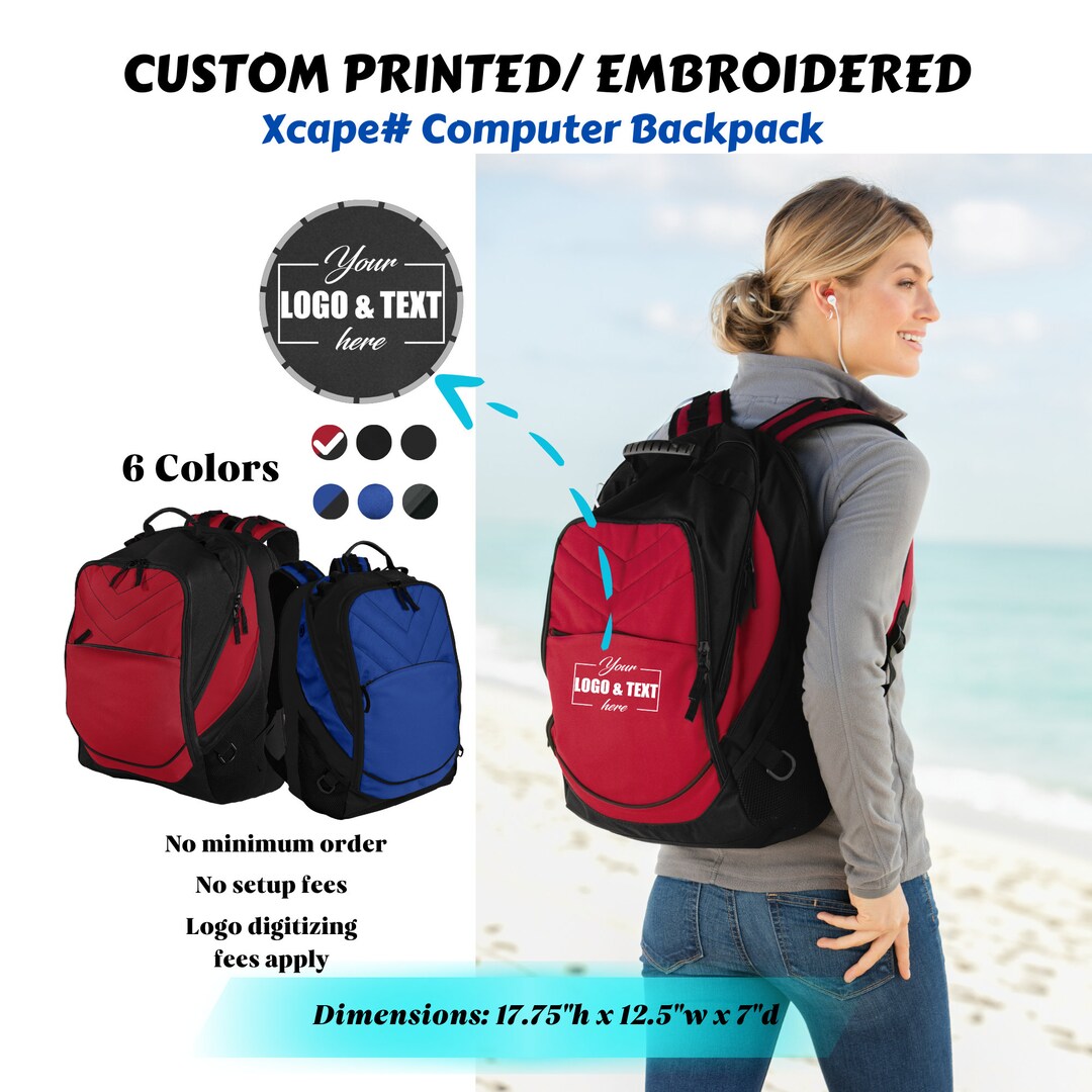Port Authority® Xcape™ Computer Backpack. Custom Made. Custom Logo ...