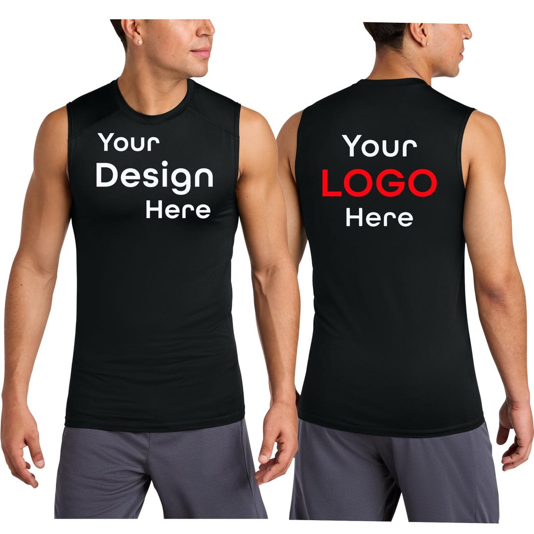 Design Your Own Compression Tank | Custom Performance Sleeveless Shirt ...