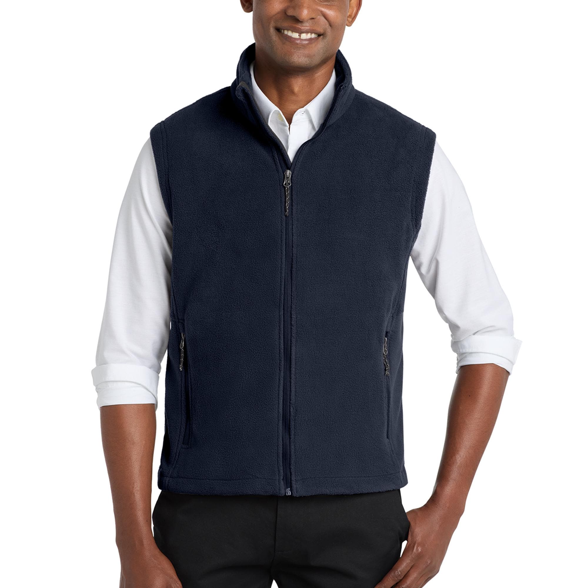 Personalized Fleece Vest With Custom Embroidery Logo and Text, Stylish ...