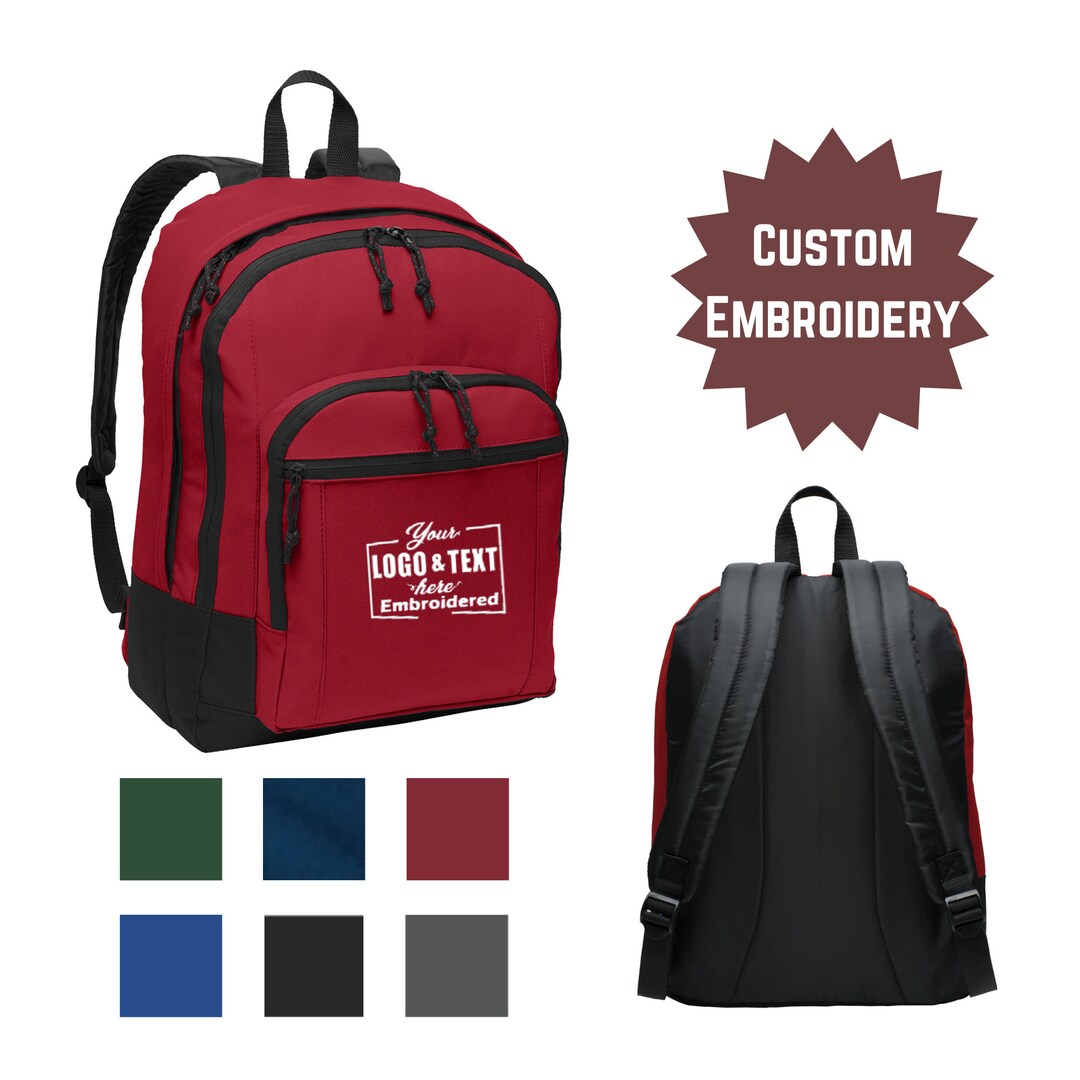 Personalized Backpack, Monogrammed School Pack, Custom Embroidered Bag ...