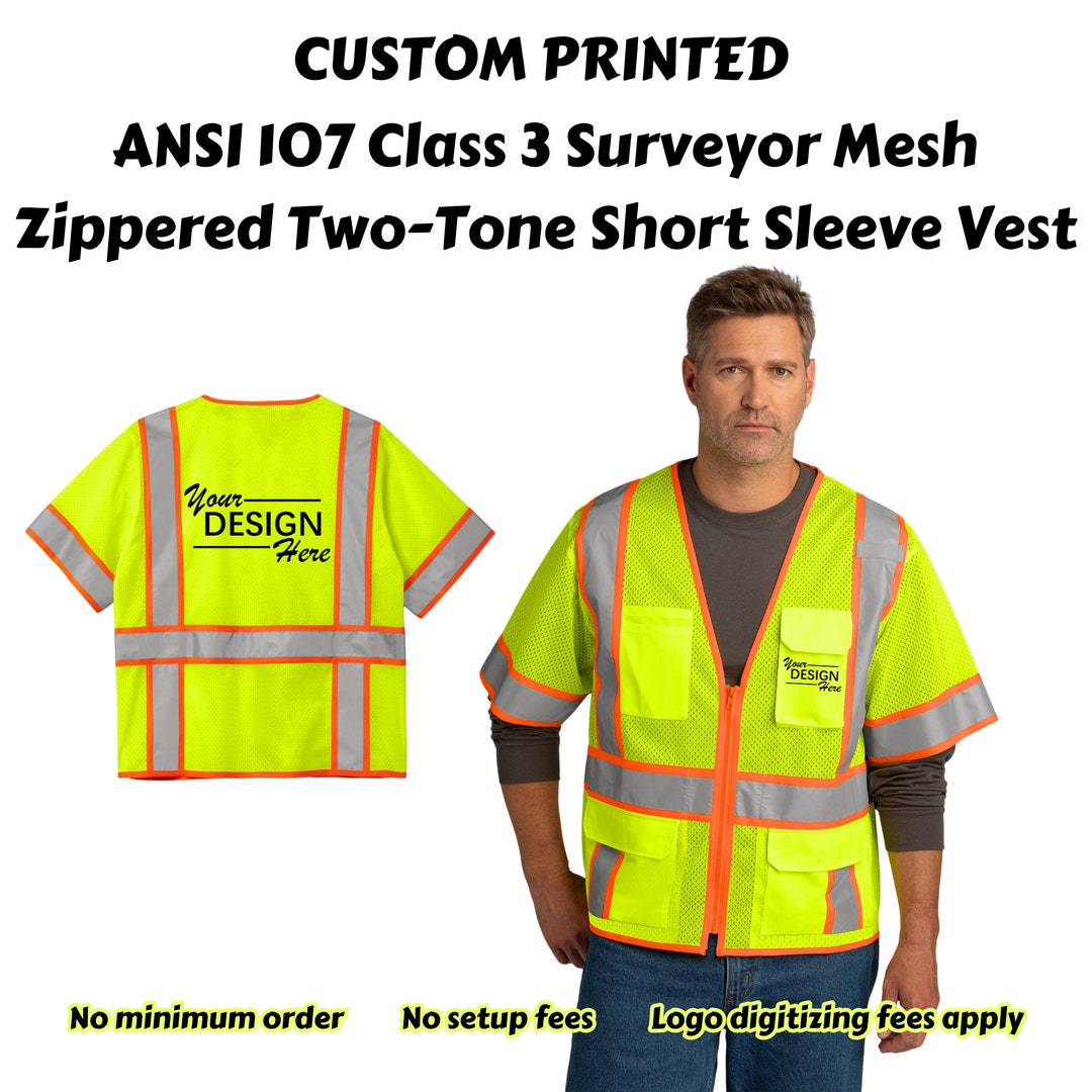 Custom Cornerstone® Vest. Custom Vest, Custom Work Vest, Custom Safety ...