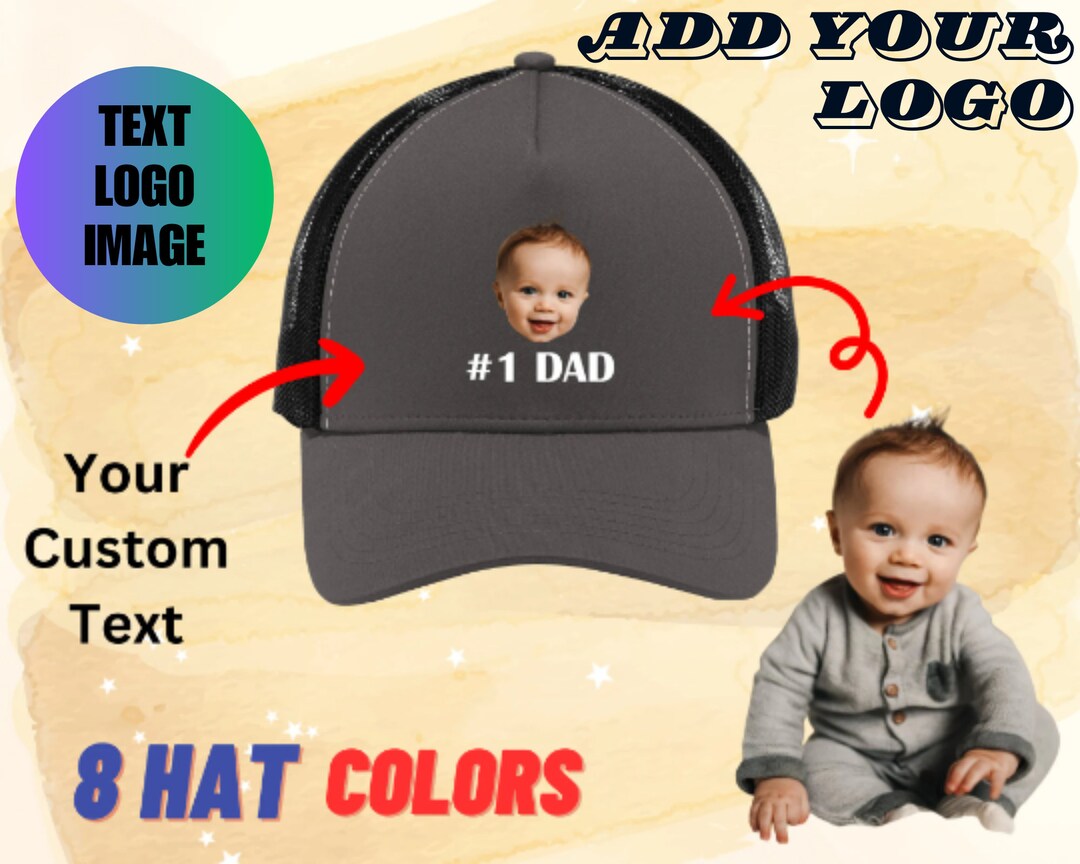 Custom Photo Hats, Custom Caps, Custom Team Caps, Personalized Photo ...