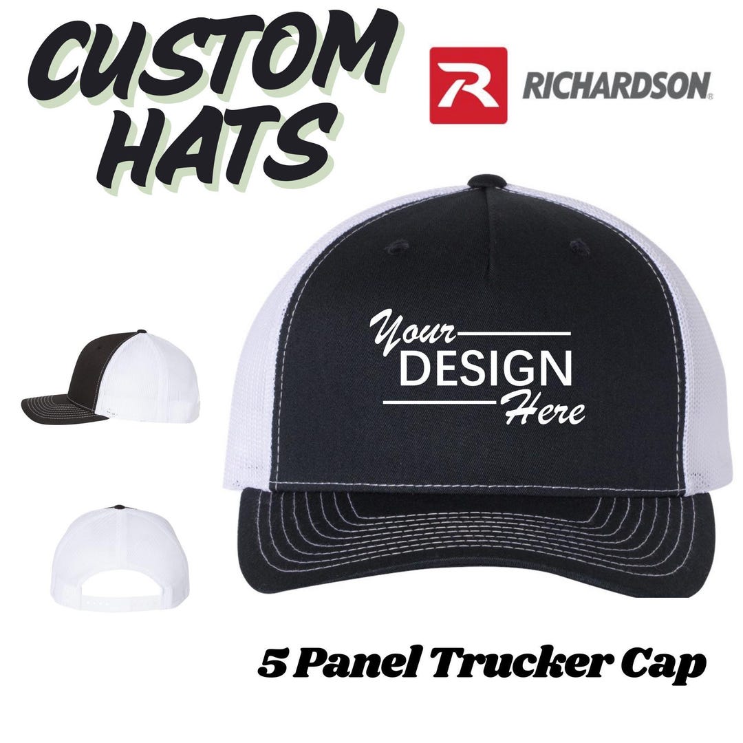 Custom Printed Richardson Trucker Cap, Custom Trucker, Personalized ...