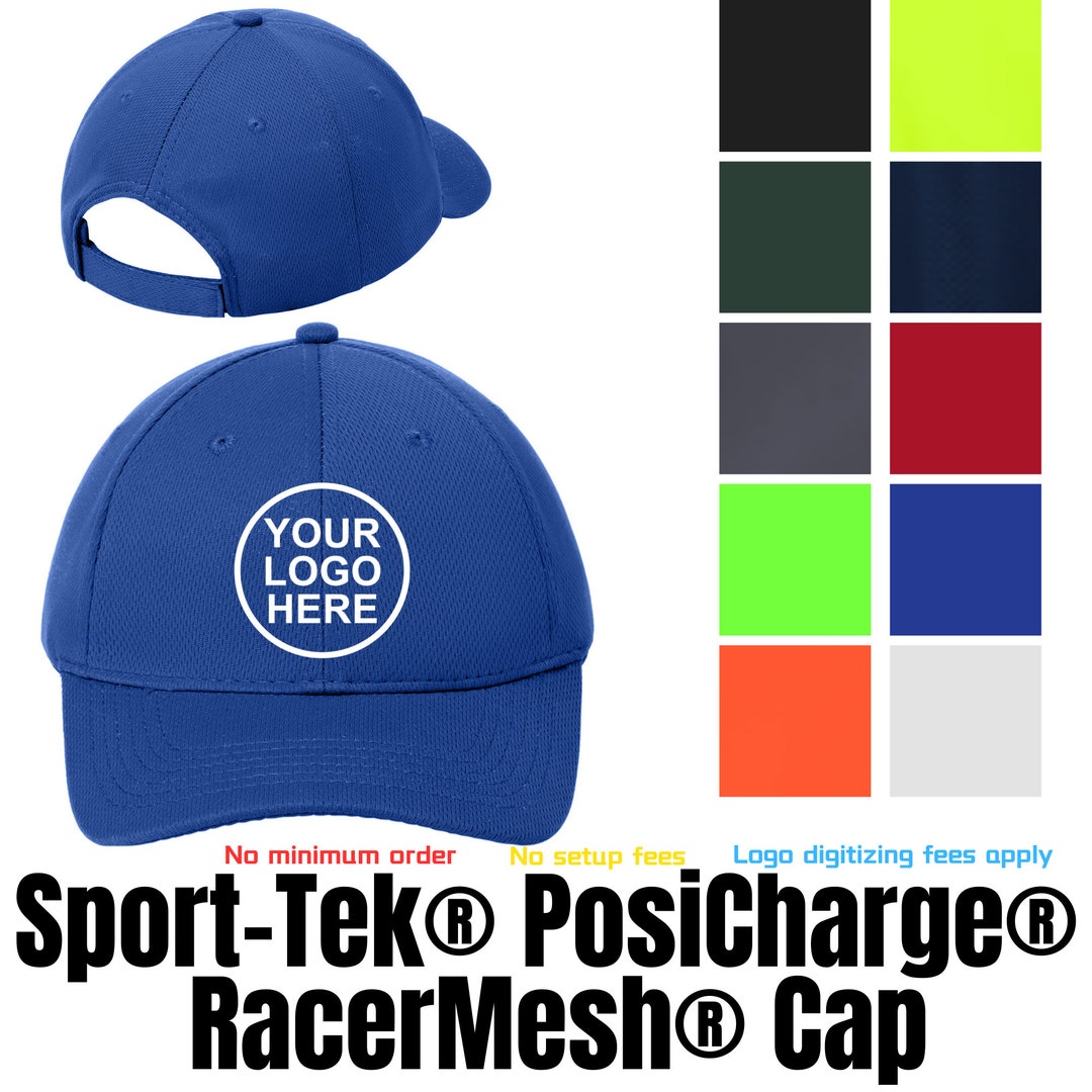 Custom Embroidered Posicharge® Racermesh® Cap, Custom Embroidered Hats ...