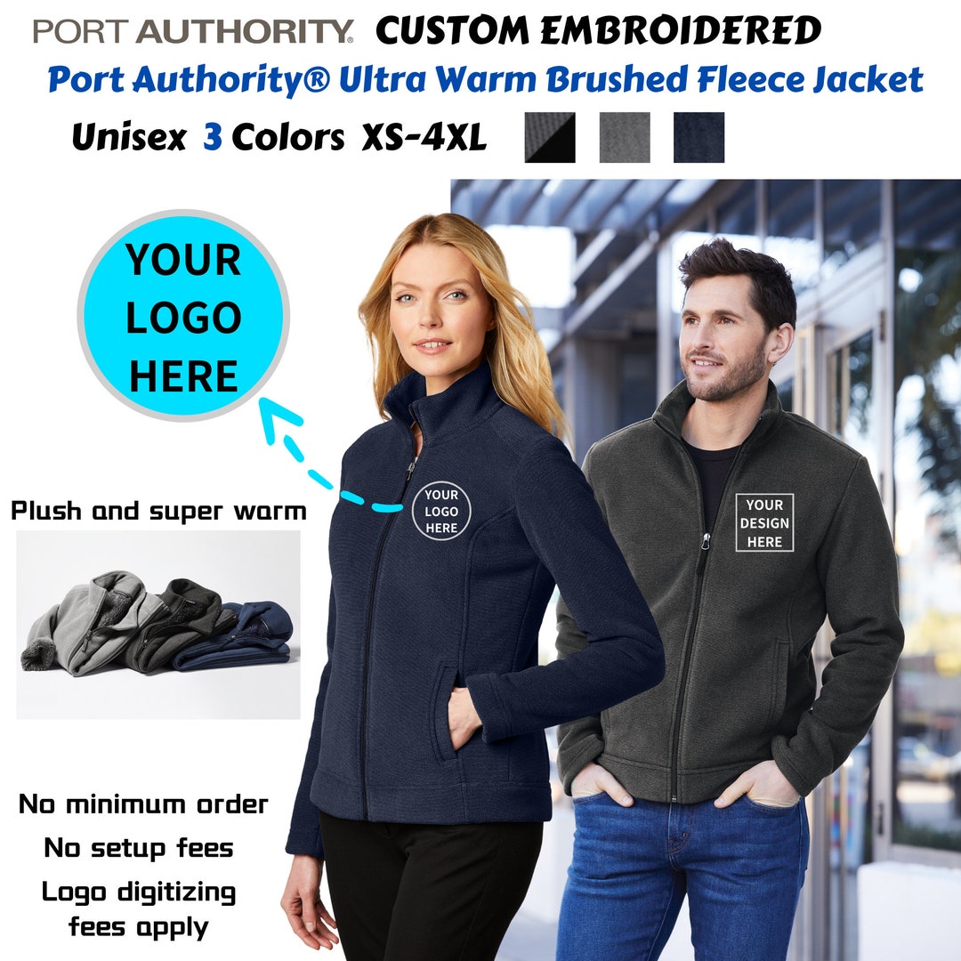 Personalized Port Authority® Ultra Warm Brushed Fleece Jacket ...