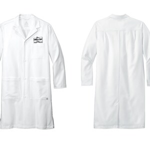 Wonderwink® Men's/ladies Long Lab Coat, Custom Lab Coat, Personalized ...
