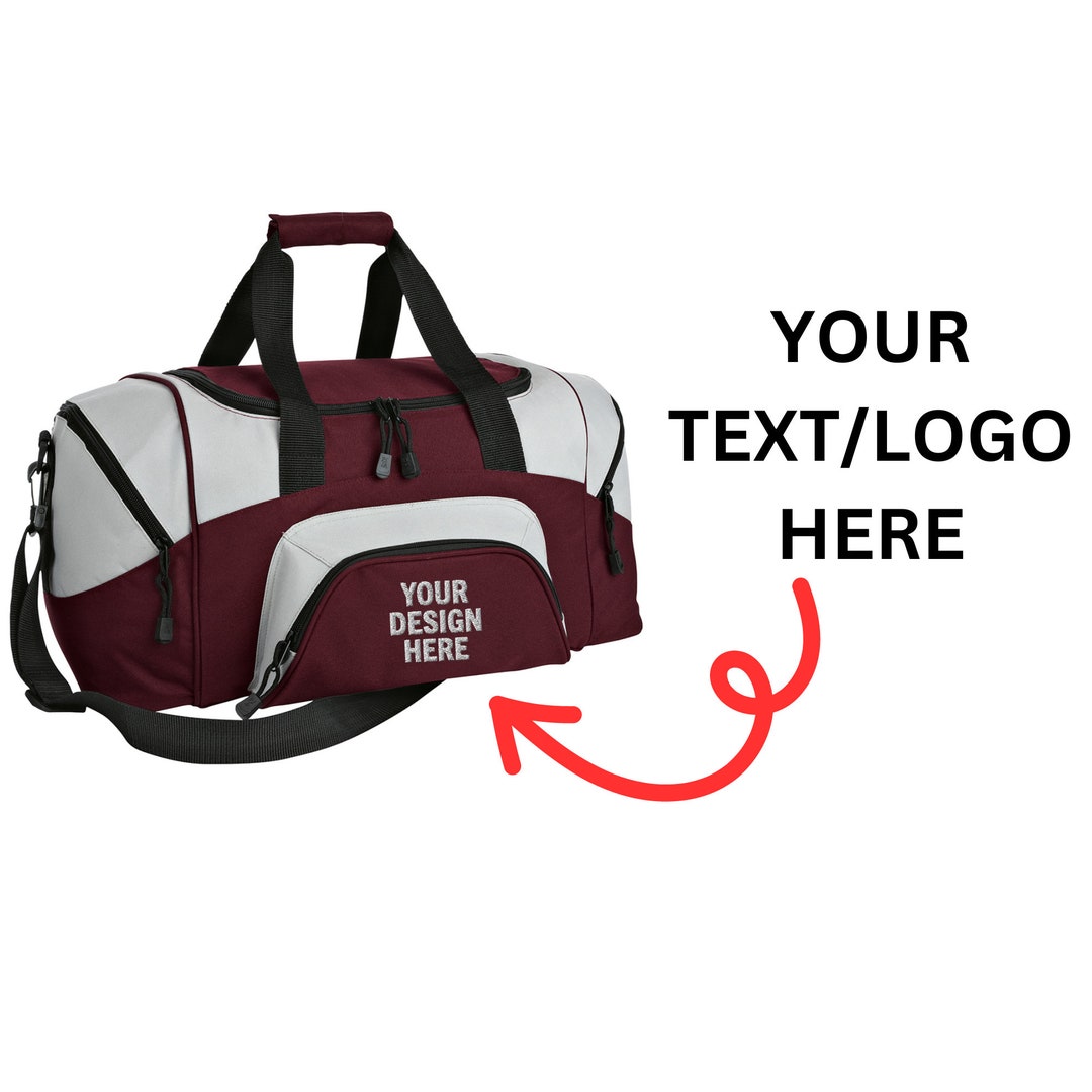 Custom Duffel Bag, Monogram Duffel Bag, Custom Embroidery Duffel Bag ...