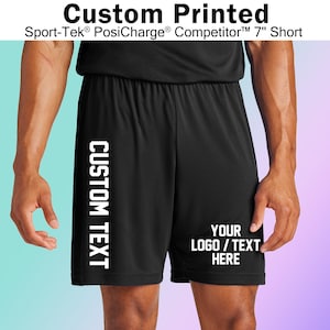 Custom Sport-tek® Moisture-wicking Short, Add Your Text/logo/photo ...