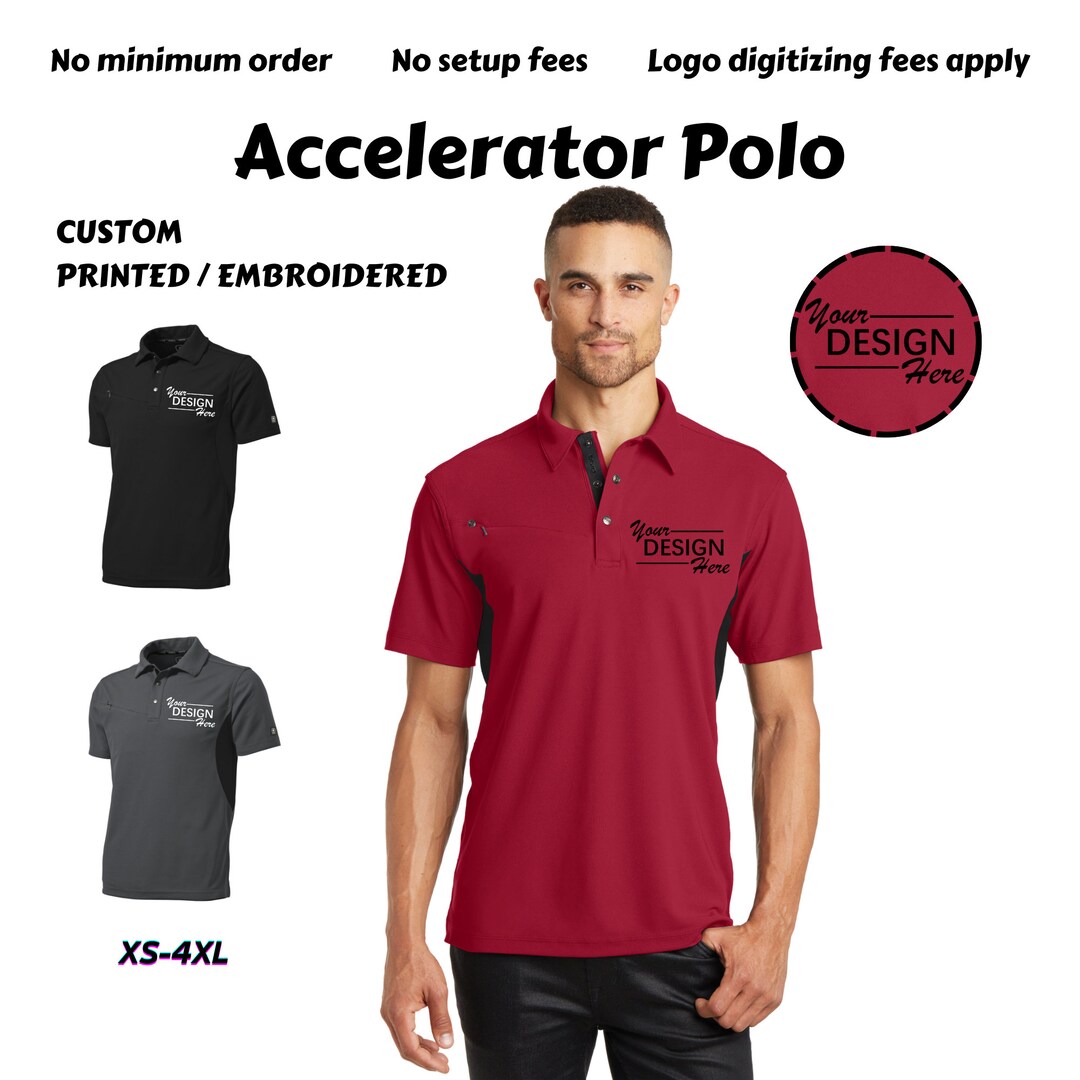 Personalized OGIO ® Tread Polo, Men's Performance Golf Shirt. Athletic ...
