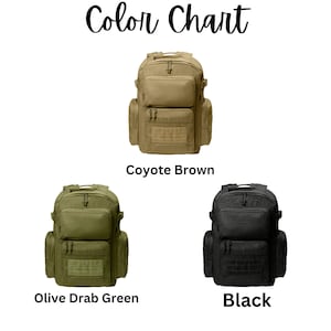 Custom Military Pack, Customized Tactical Backpack With Embroidered ...