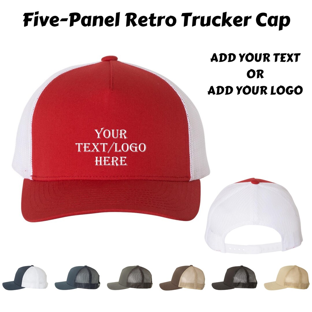 Custom Trucker Cap, CUSTOM PRINT Text/design. Custom Team Caps, Custom ...