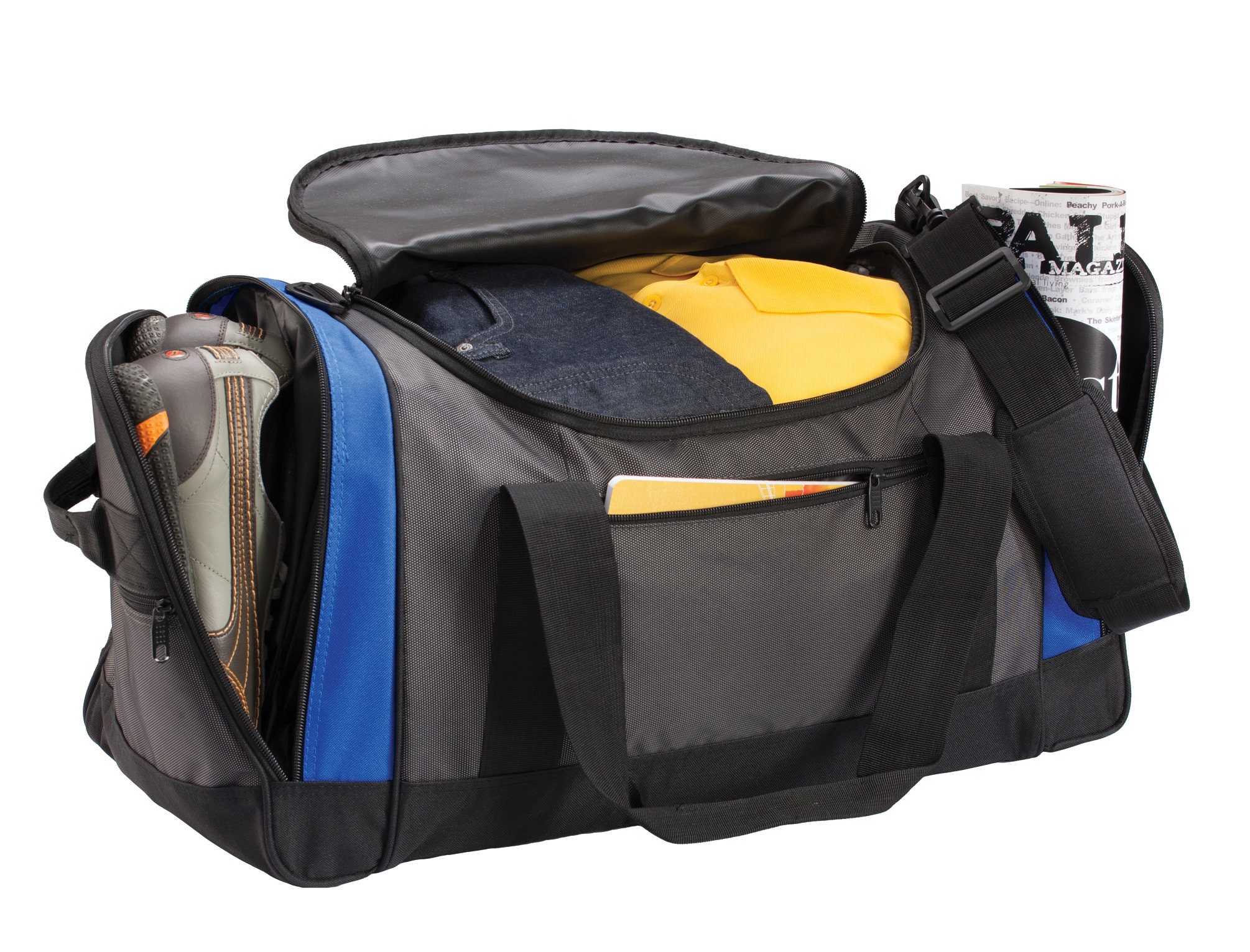 Custom Voyager Sports Duffel Bag - Embroidered Text, Team Logo, Fitness ...