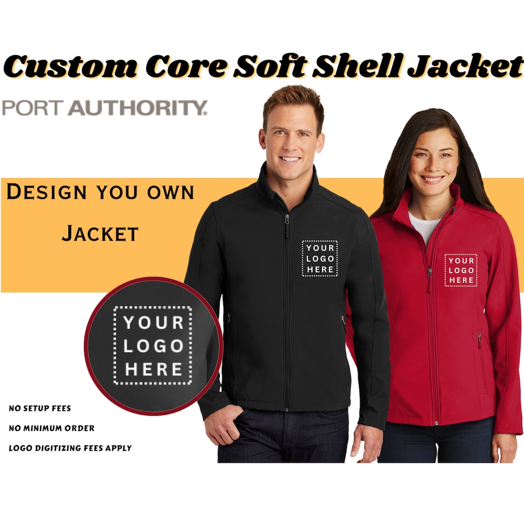 Custom Soft Shell Jacket | Personalized Jacket With Text/logo | Custom ...