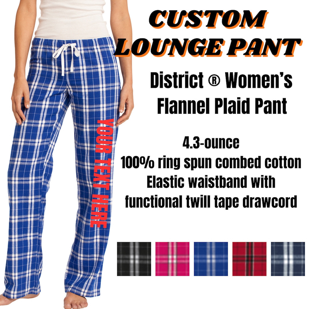 Personalized Women’s Flannel Pants | Custom Lounge & Pajama Pants ...