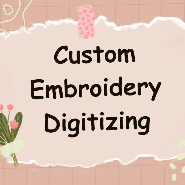 Custom Embroidery Logo - Etsy