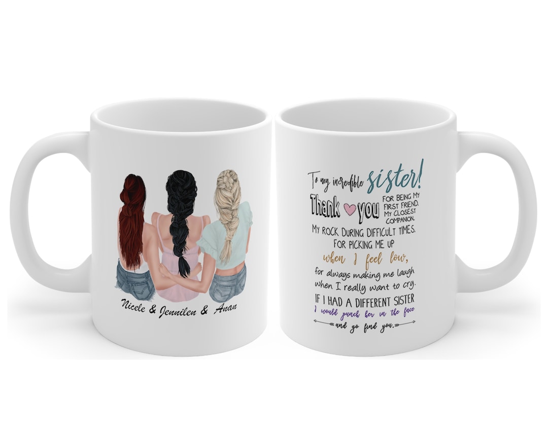 Custom Best Friends Mug | Unique Design | Personalized Gifts for Best ...