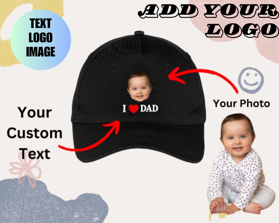 Custom Photo Dad Cap | Personalized Cotton Twill Hat - Etsy