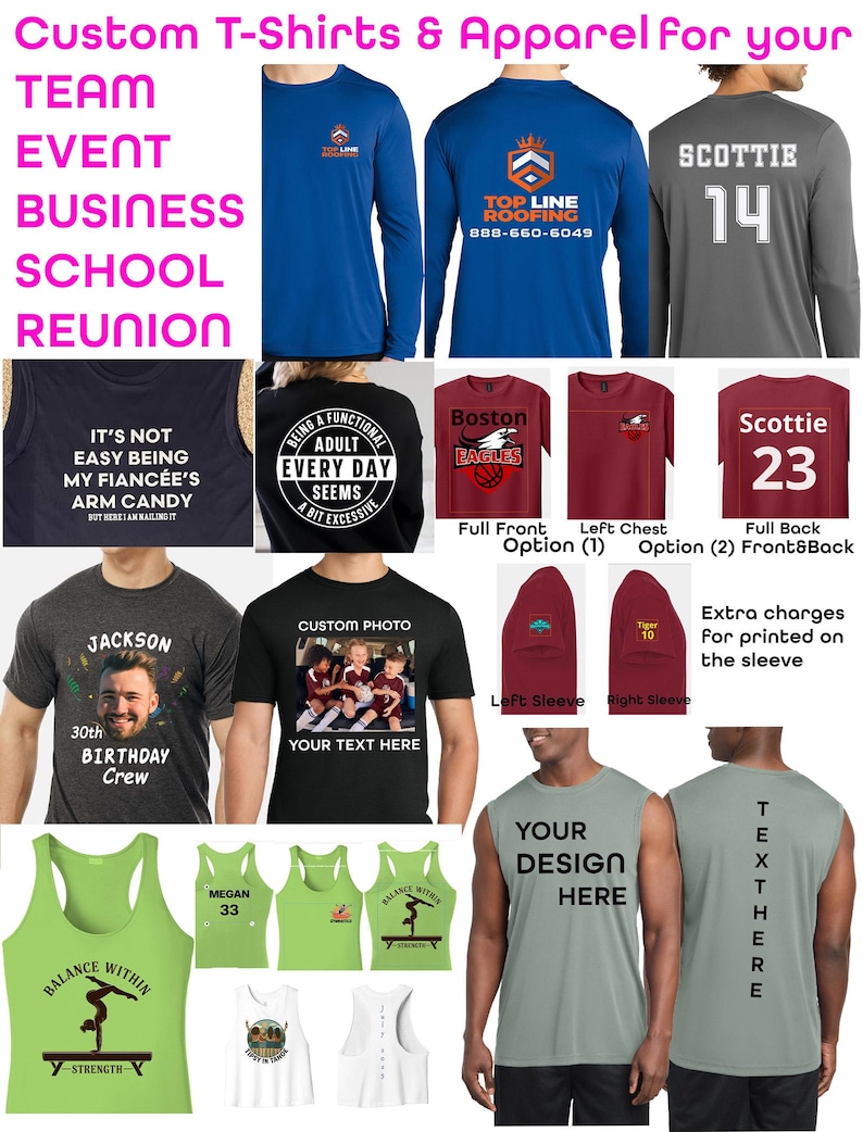 Custom Dry Fit Shirt - Sport-tek Moisture-wicking Tee, Personalized T ...