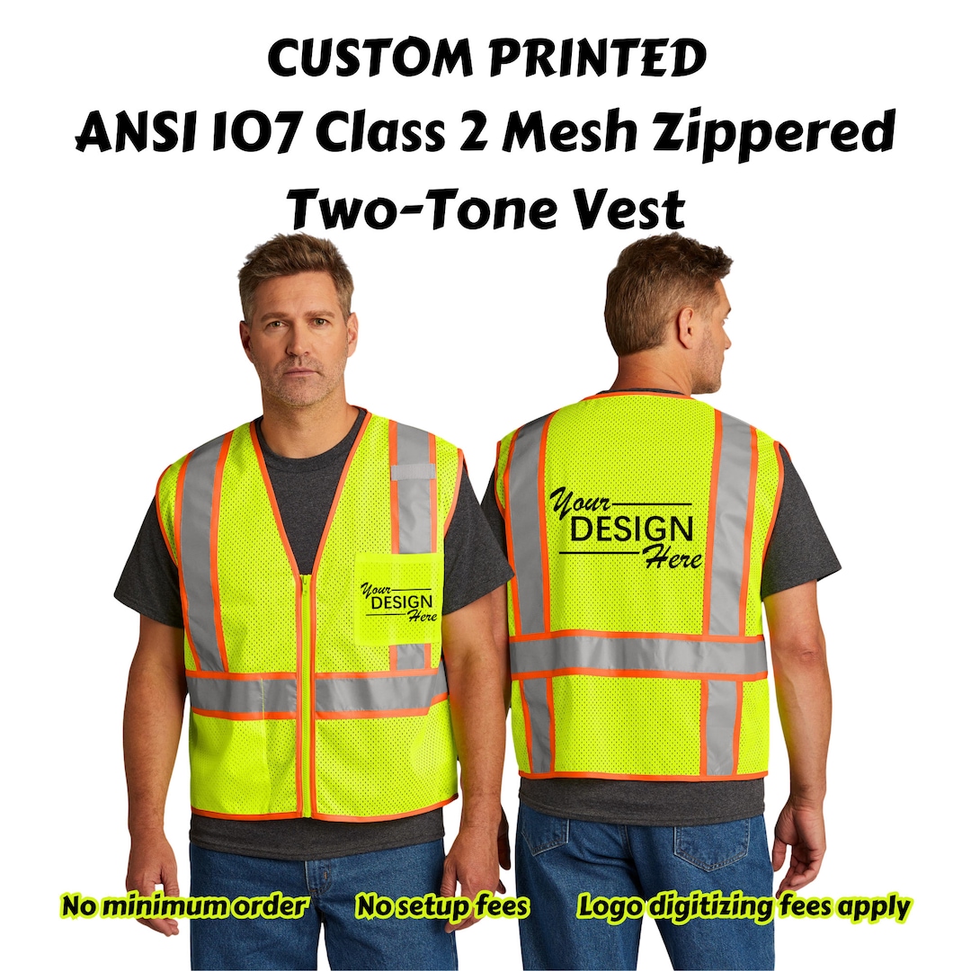 Custom Cornerstone Vest. Custom Vest, Custom Work Vest, Custom Safety ...