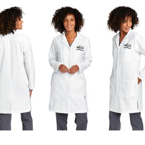 Wonderwink® Men's/ladies Long Lab Coat, Custom Lab Coat, Personalized ...