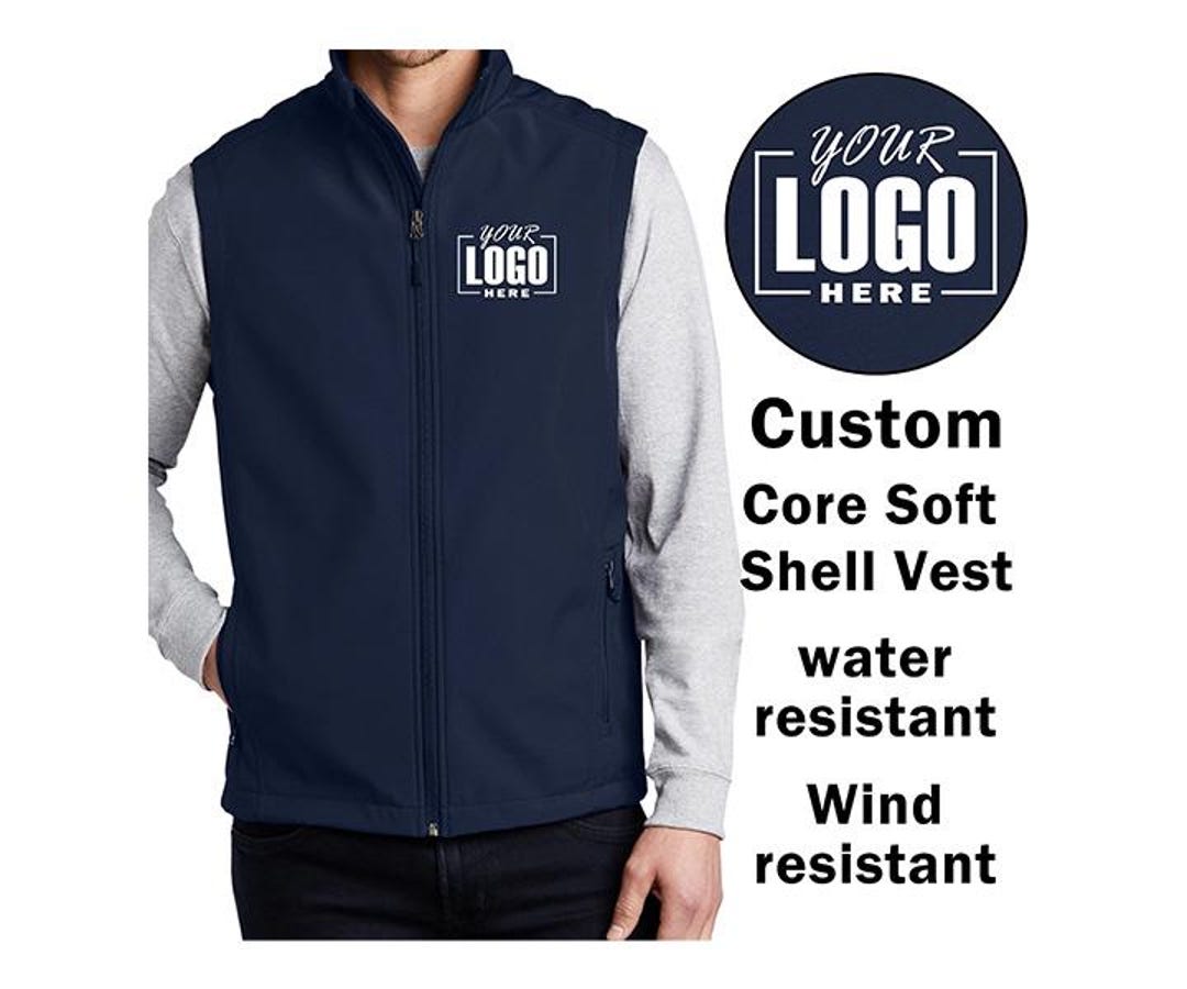 Custom Vests, Personalized Men's Core Soft Shell Vest | Custom Print ...