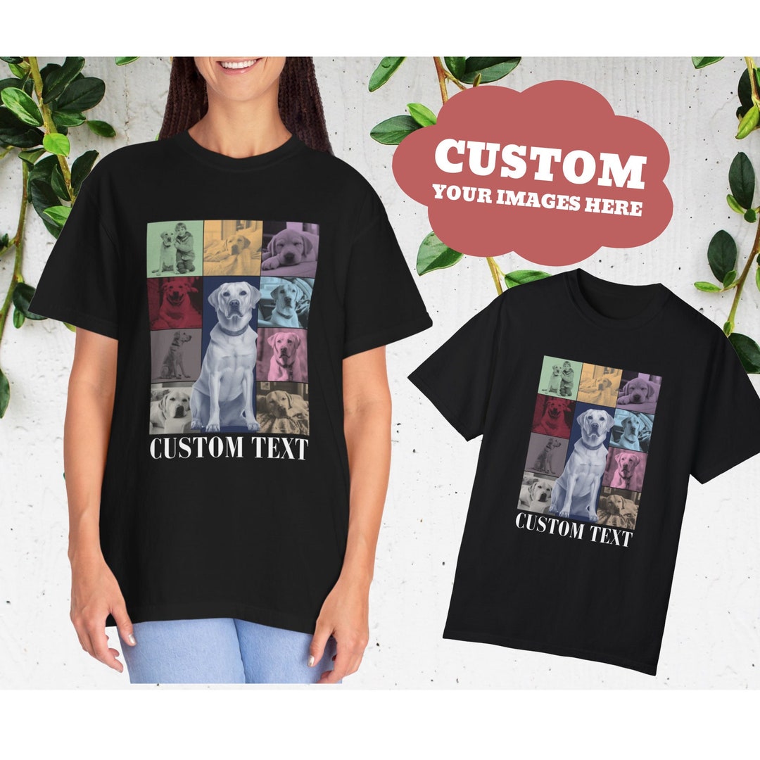 Custom Dog T-shirt, Custom Photo Shirts, Retro Dog Shirt, Personalized ...