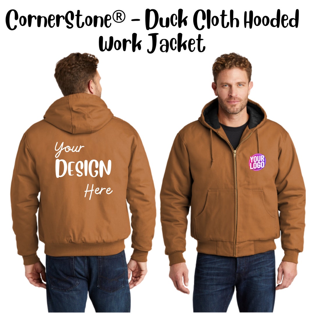 Custom Cornerstone Hooded Work Jacket Personalized Work - Etsy