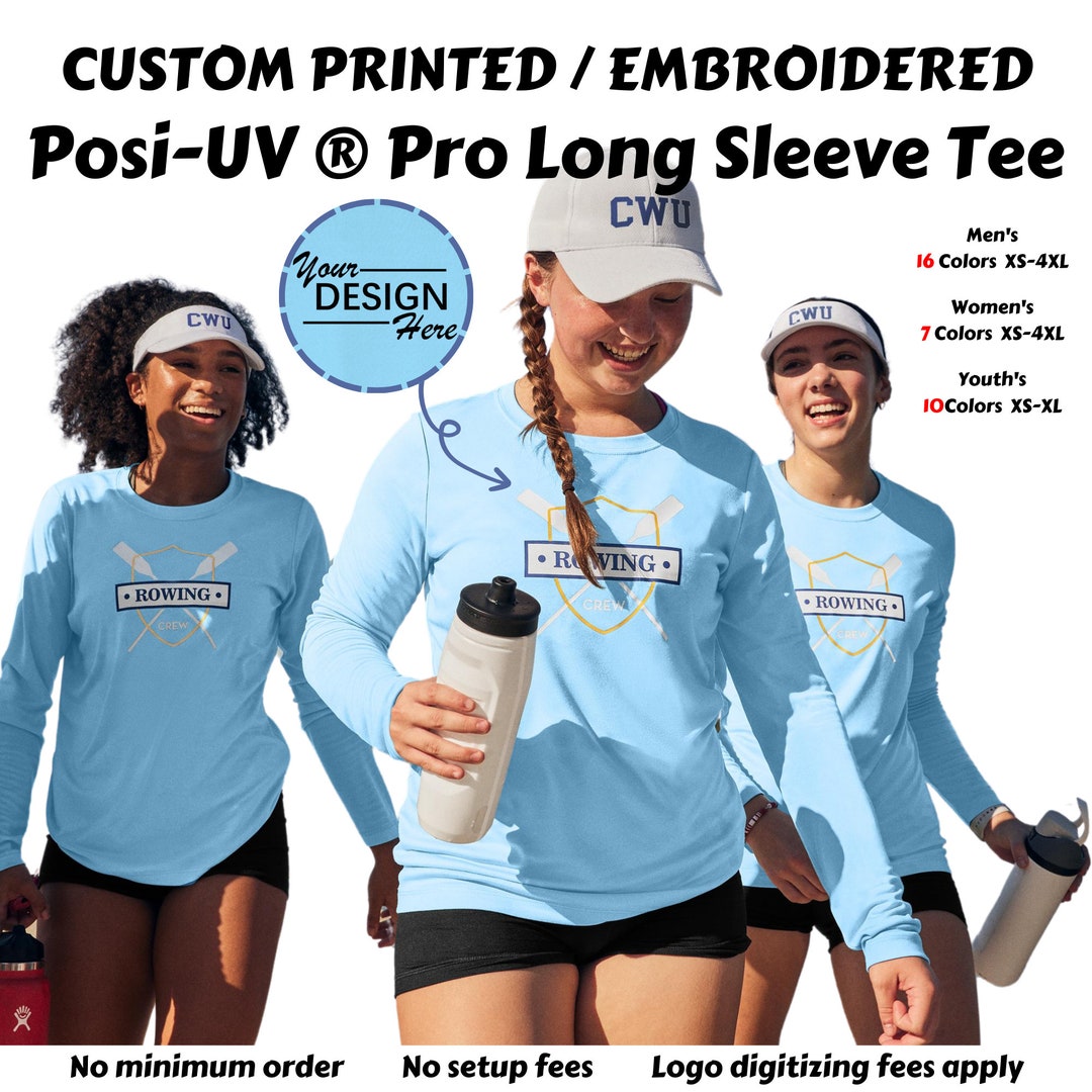 Custom Sport-tek ® Posi-uv ® Pro Long Sleeve Tee. Add Your Text/logo ...