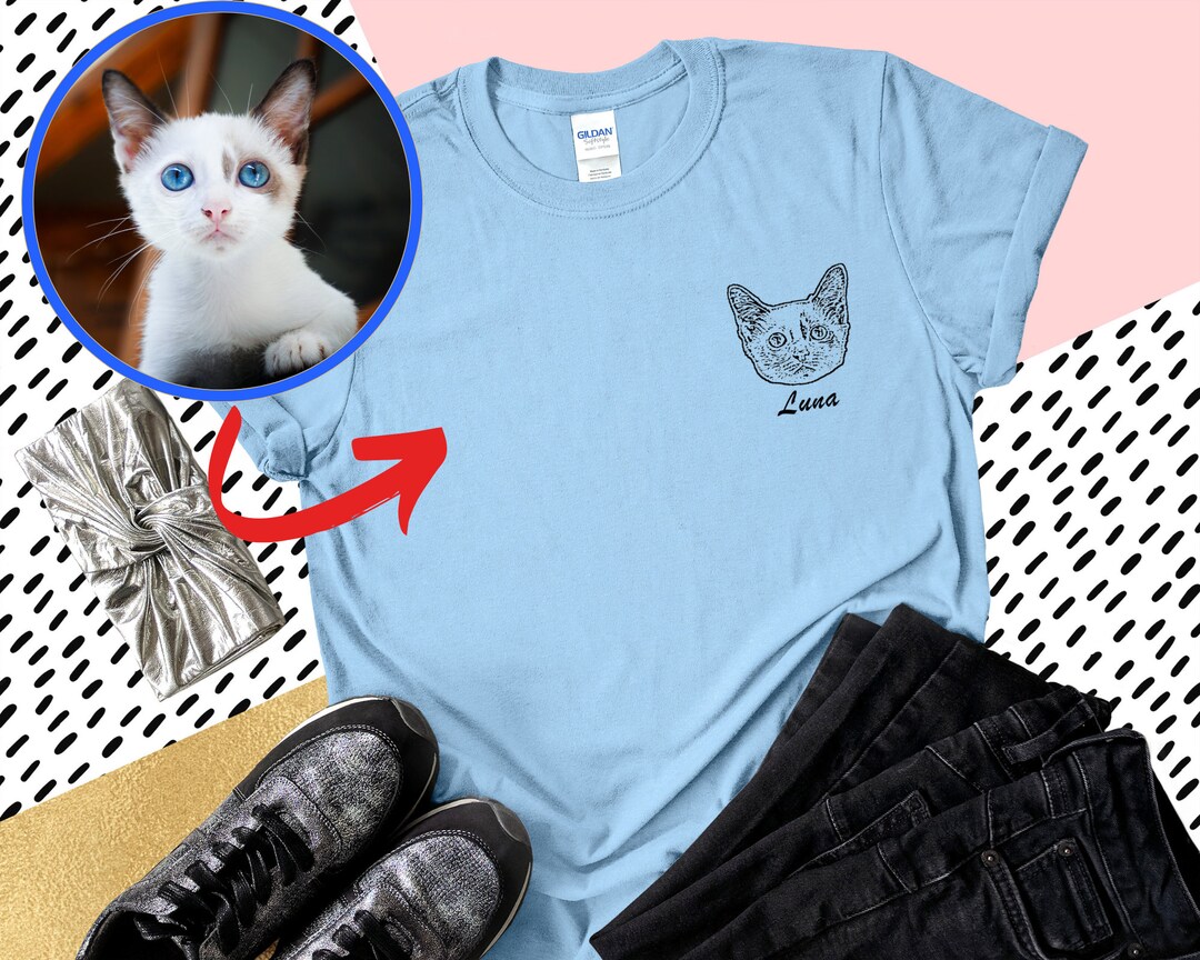 Custom Pet Shirt, Pet Photo Name, Custom Dog Shirt, Personalized Dog ...