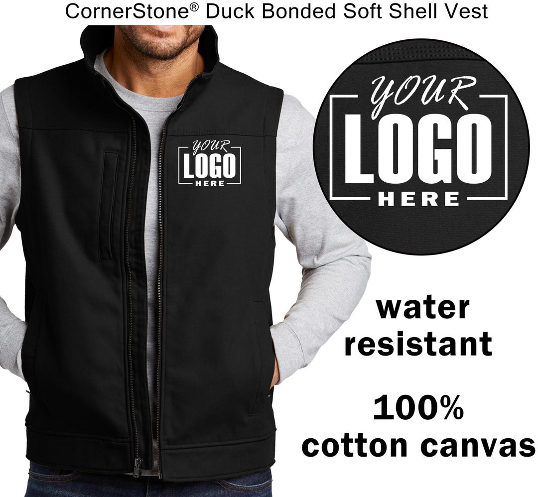 Custom Cornerstone® Duck Bonded Soft Shell Vest | Monogrammed Vest ...