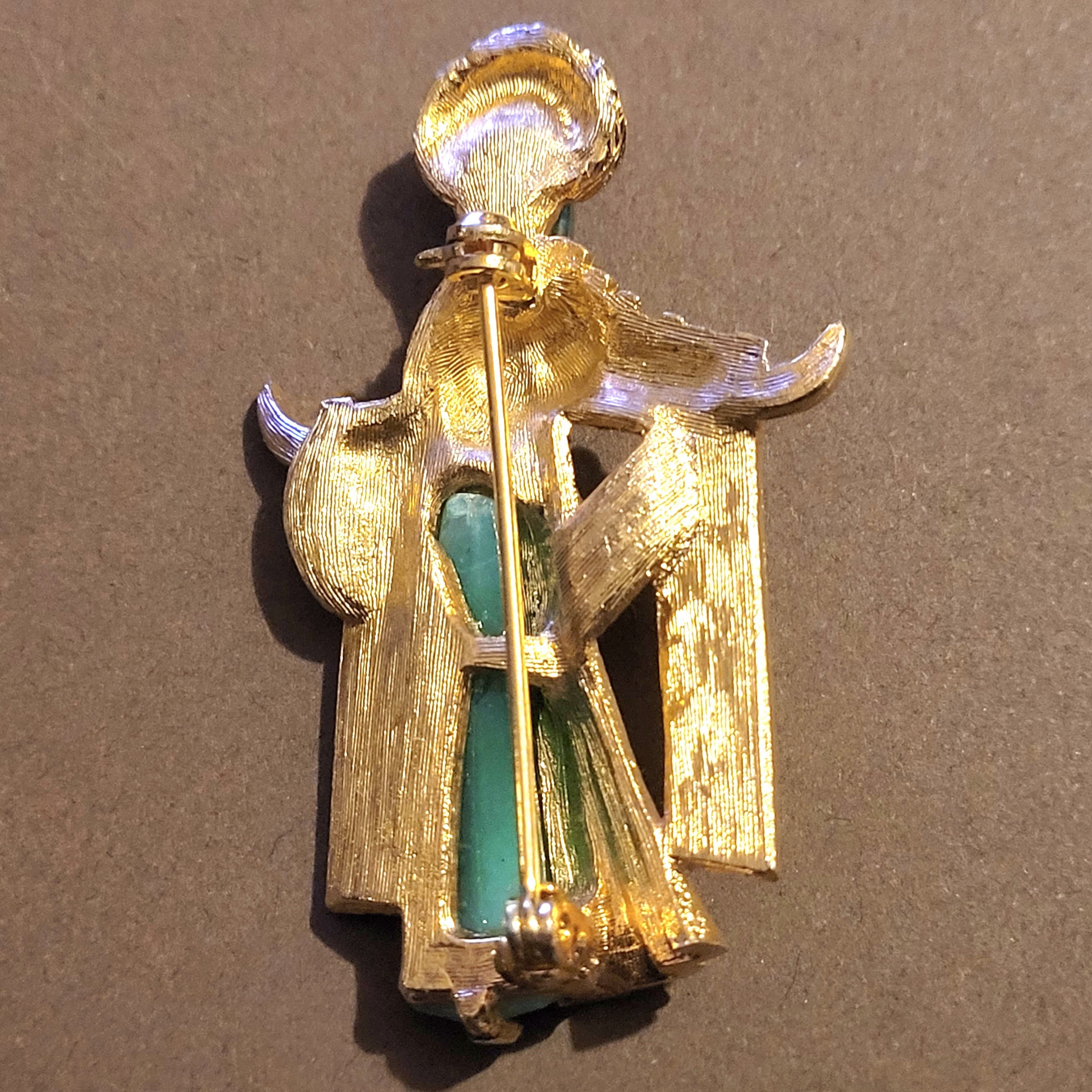 Hattie Carnegie Geisha Brooch, Unsigned. - Etsy