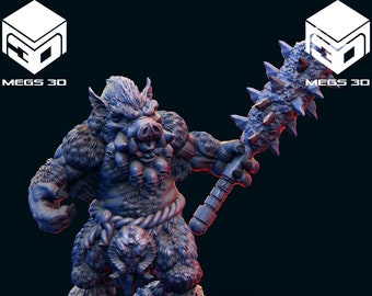 Wereboar Resin Miniature Dnd Miniatures Dungeons & - Etsy