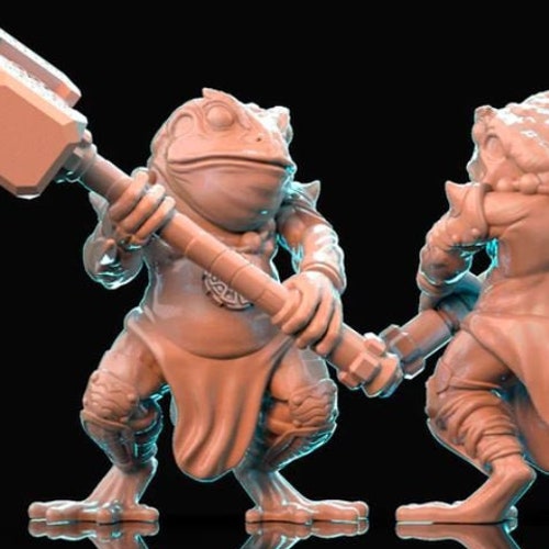 Frog Folk Variation 2 Resin Miniatures D&D Dungeons and - Etsy