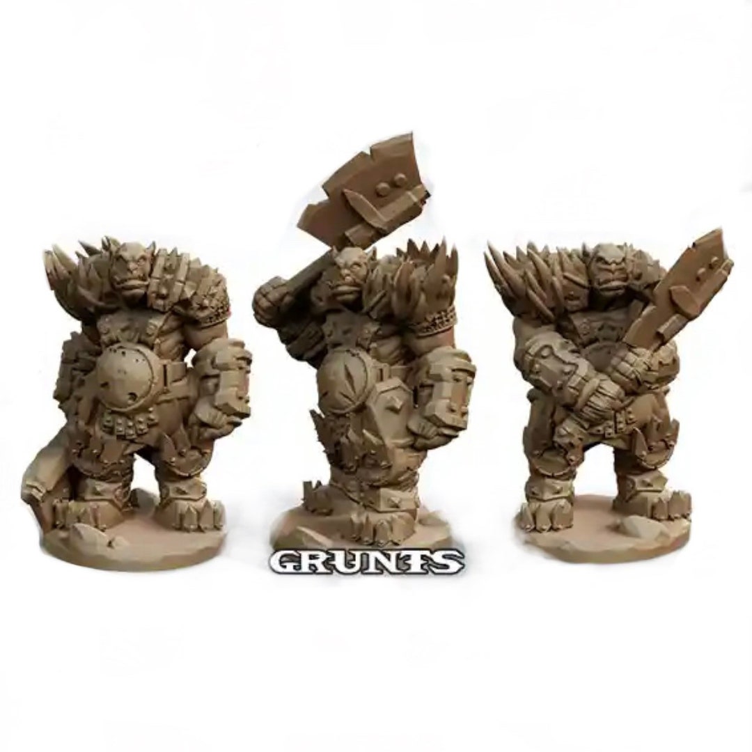 Orc Grunts Set Dungeons and Dragons, D&D Miniature, Gaming Model, Gifts ...