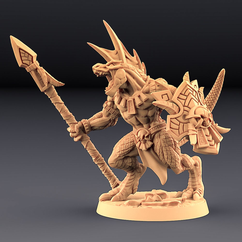 Lizardmen Resin Miniature Dnd Miniatures Dungeons & | Etsy