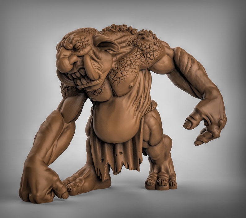 Stone Troll Resin Miniature Dnd Miniatures Dungeons & - Etsy