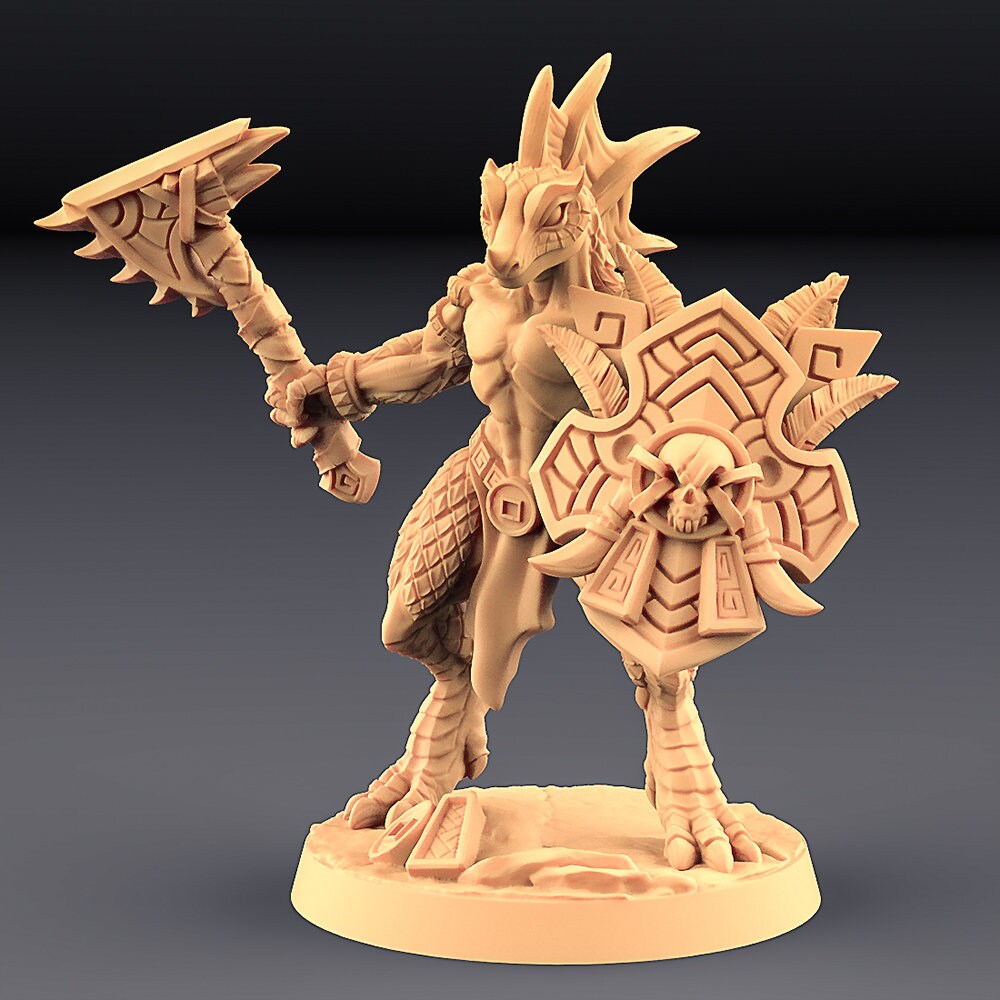 Lizardmen Resin Miniature Dnd Miniatures Dungeons & | Etsy