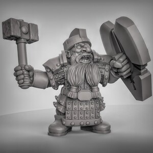 Armored Dwarves Resin Miniatures D&D Dungeons and Dragons or - Etsy