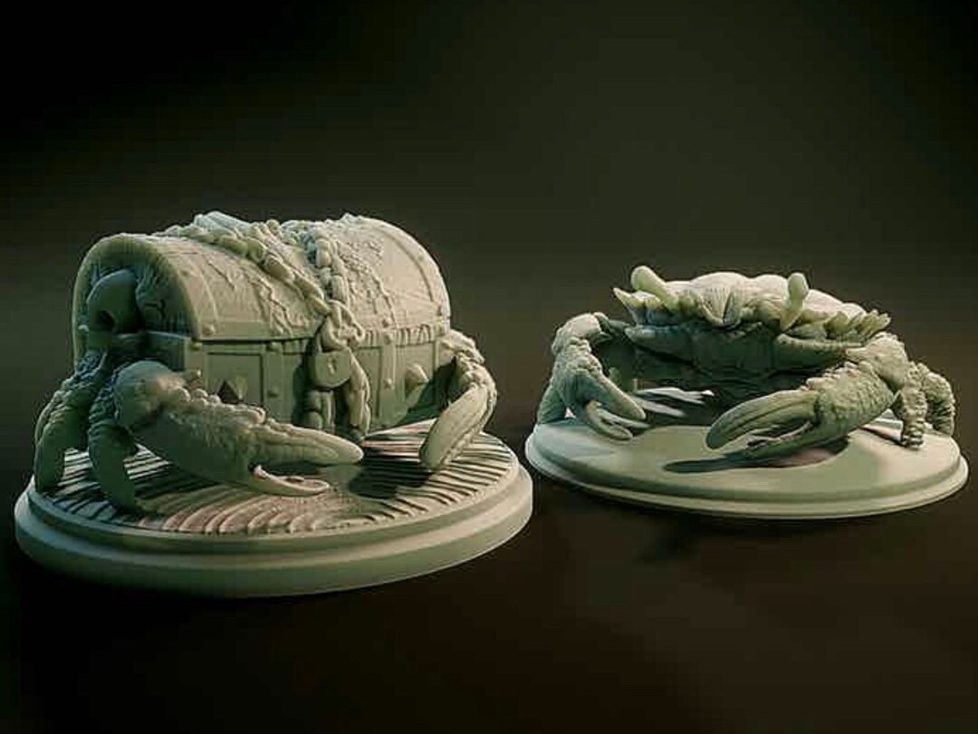 Crab Resin Miniature Dnd Miniatures Dungeons & Dragons - Etsy