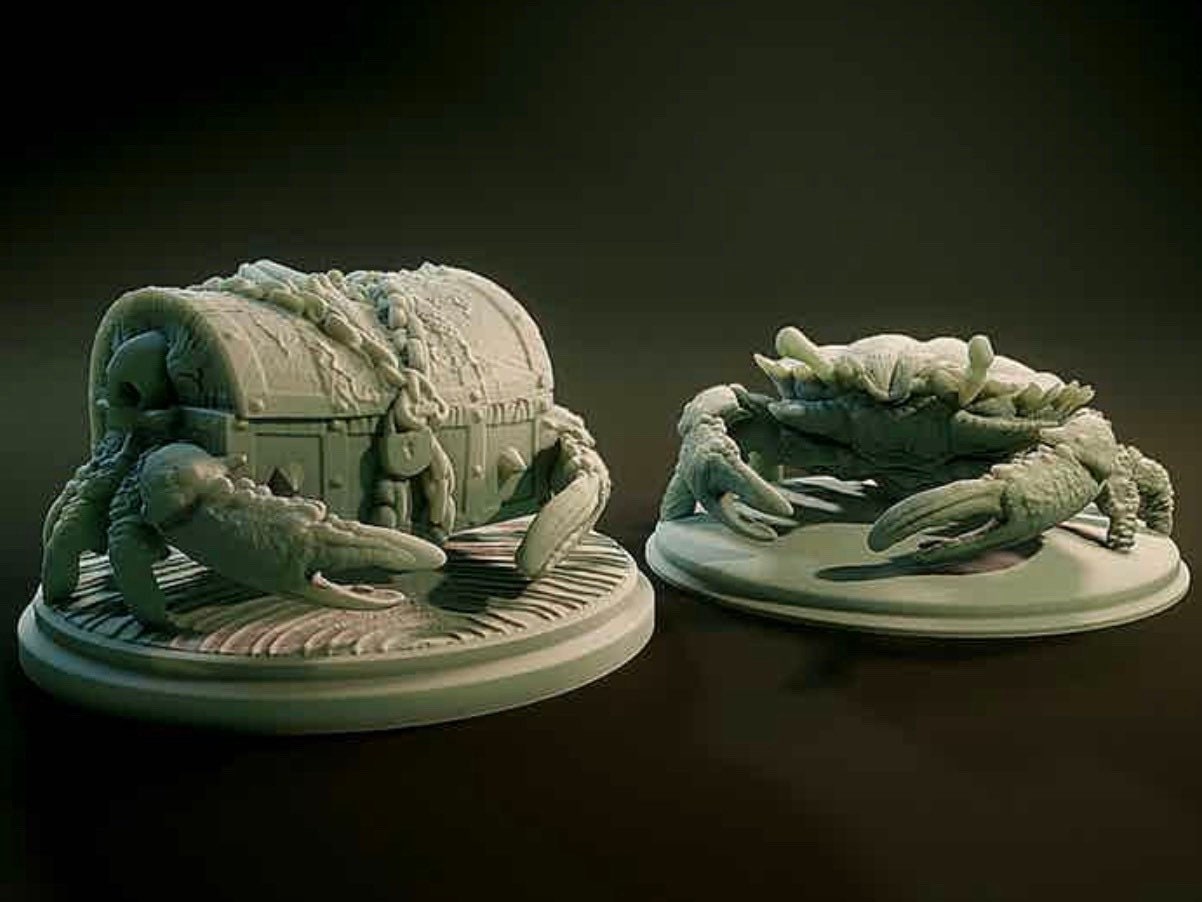 Crab Resin Miniature Dnd Miniatures Dungeons & Dragons - Etsy