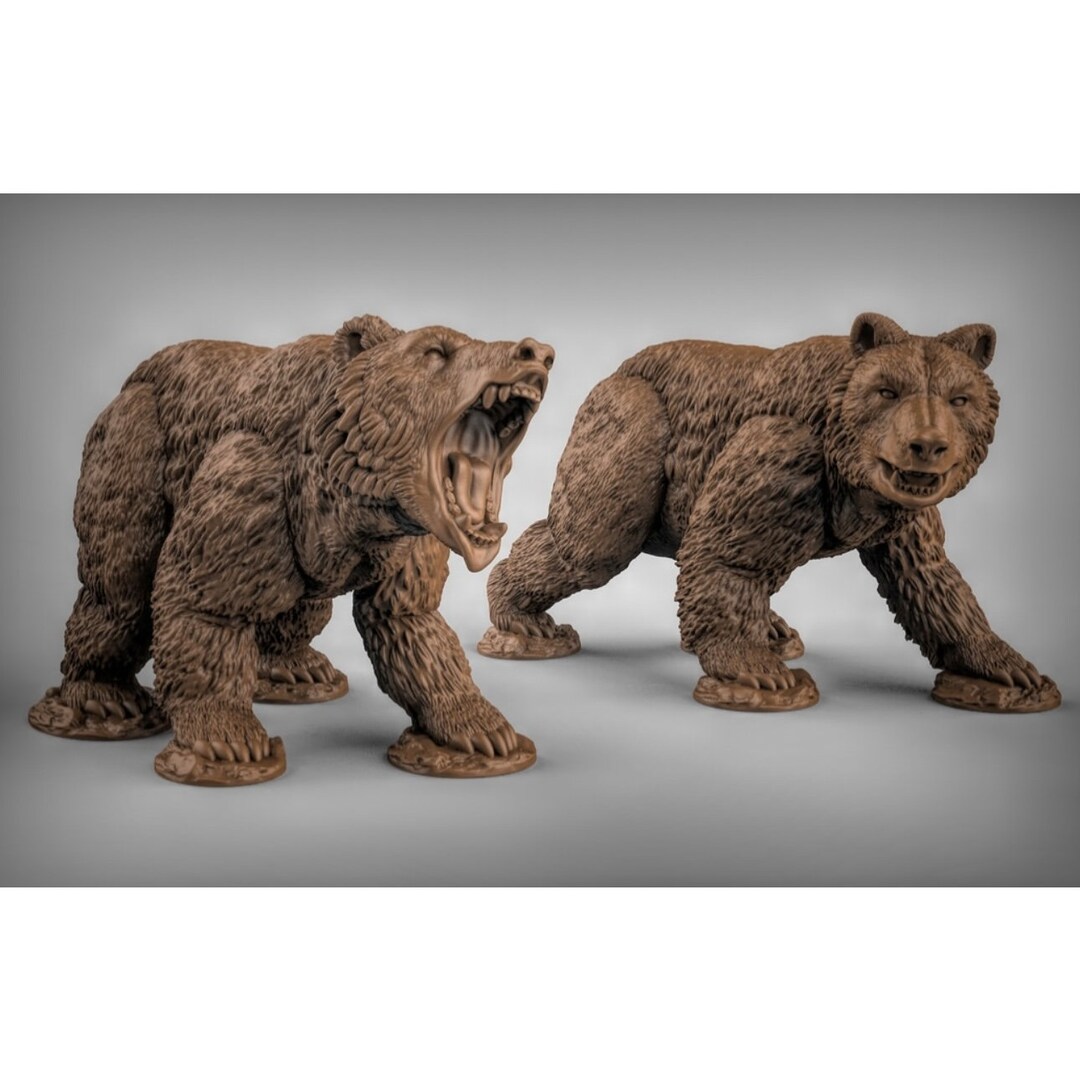 Wild Bear Dungeons and Dragons, D&D Miniature, Gaming Model, Gifts for ...