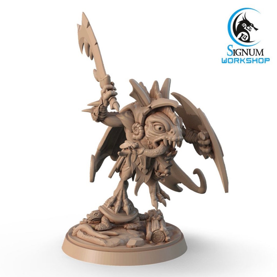 Vaari Scout of the Tribe Sahuagin Fish Murloc Signum Worshop Resin ...