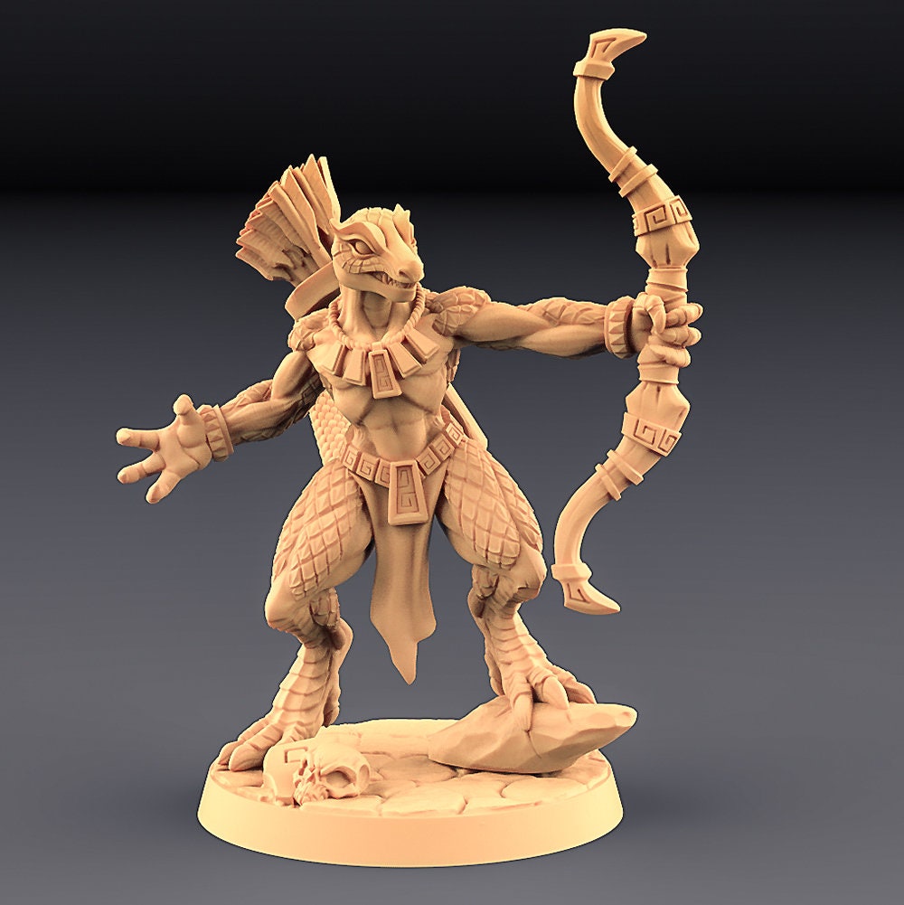 Lizardmen Resin Miniature Dnd Miniatures Dungeons & | Etsy