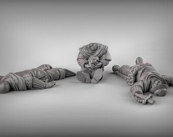 Prison Guards RPG NPC 3d Printed Mini Dungeons of Thamarya 28mm ...