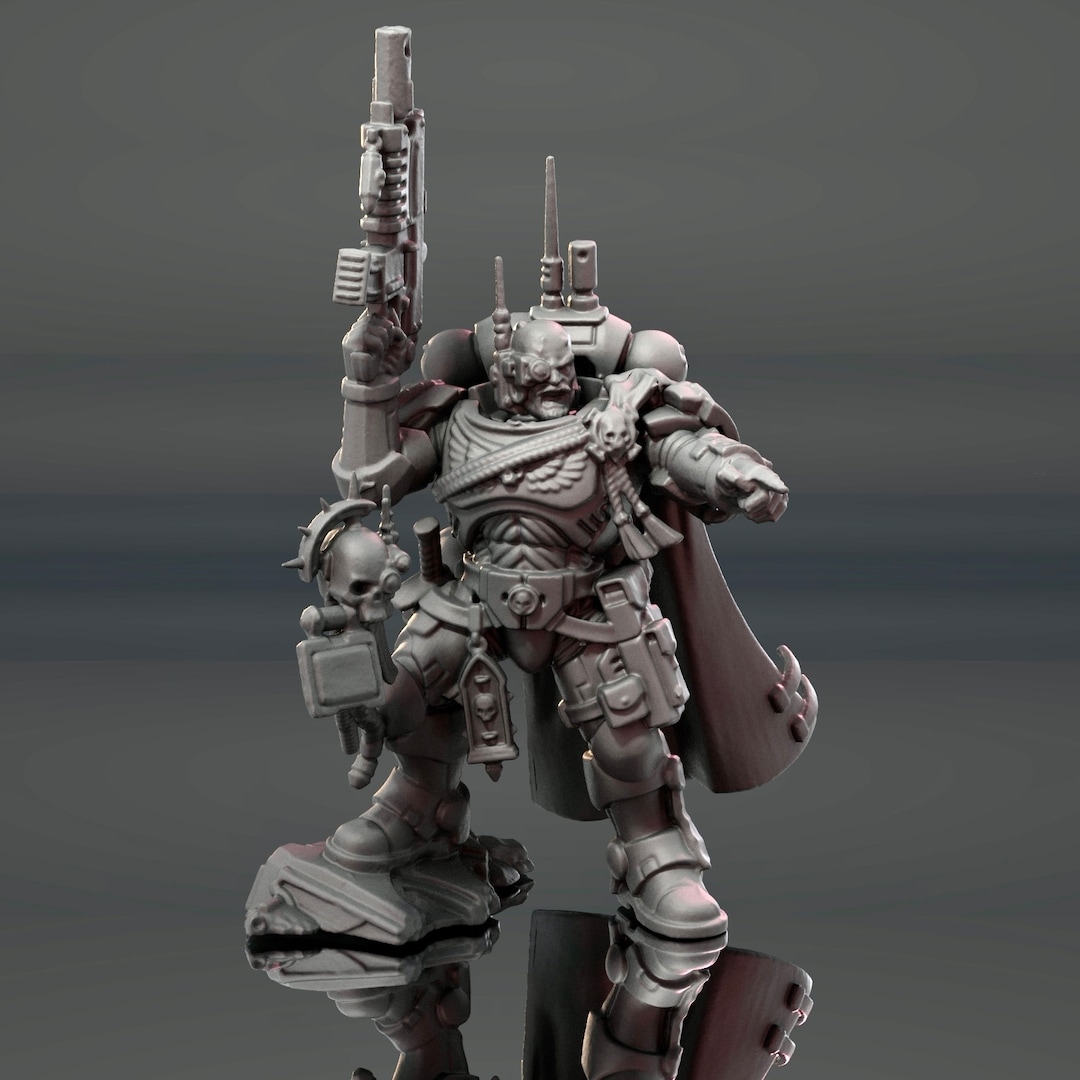 Captain in Phobos Armour Terran, Space Marine, 40K Warhammer D&D ...